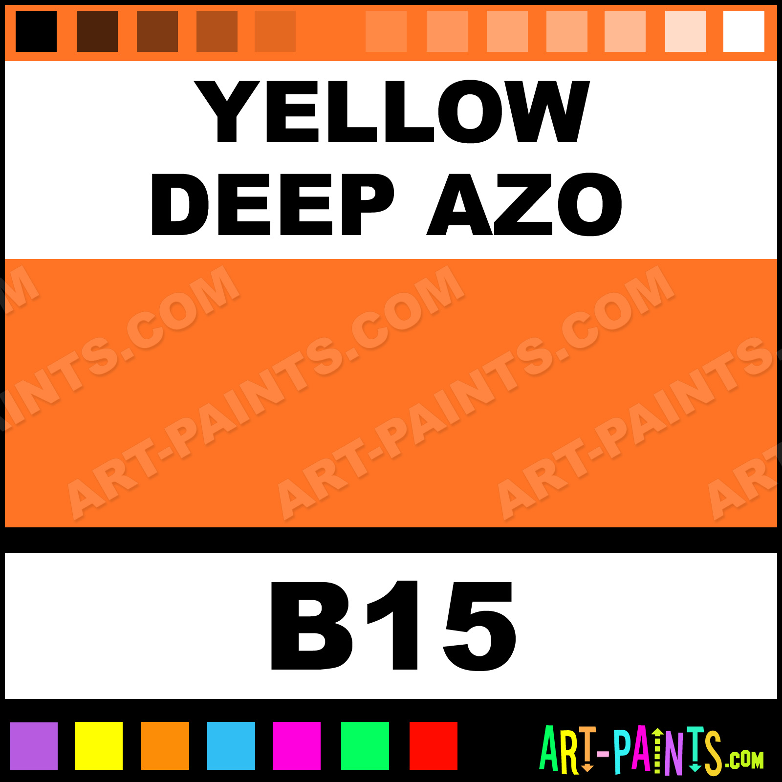Yellow Deep Azo Artist Acrylic Paints - B15 - Yellow Deep Azo Paint ... Yellow Deep Azo Artist Acrylic Paints - B15 - Yellow Deep Azo Paint ...
