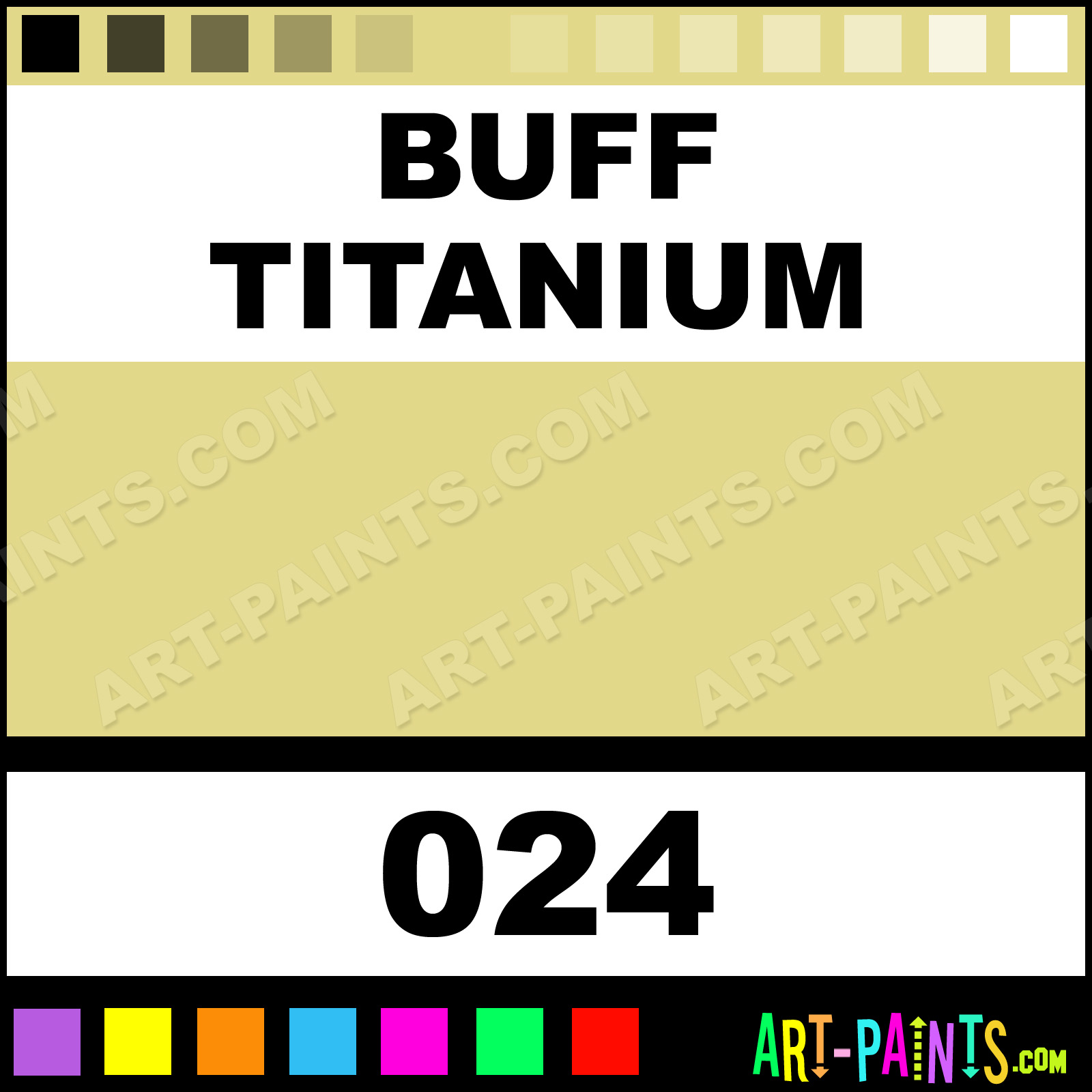 Buff Titanium Cryla Acrylic Paints 024 Buff Titanium Paint Buff Buff Titanium Cryla Acrylic Paints 024 Buff Titanium Paint Buff