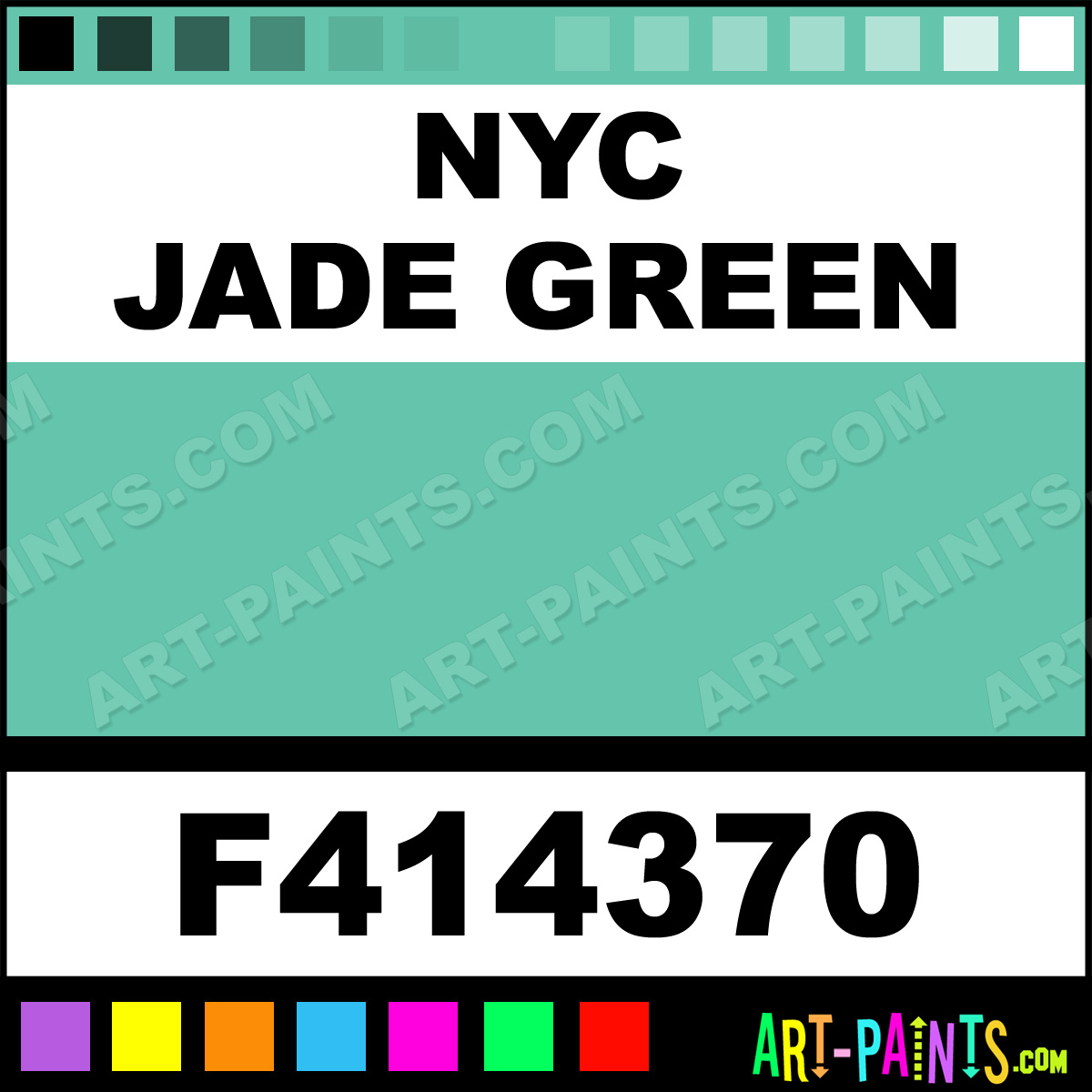 NYC Jade Green Model Acrylic Paints F414370 NYC Jade Green Paint