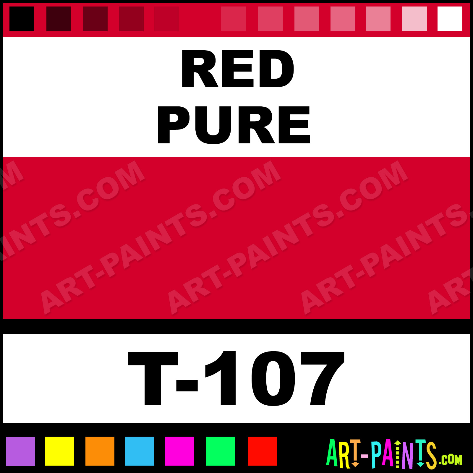 Red Pure Transparent Airbrush Spray Paints - T-107 - Red Pure Paint ...
