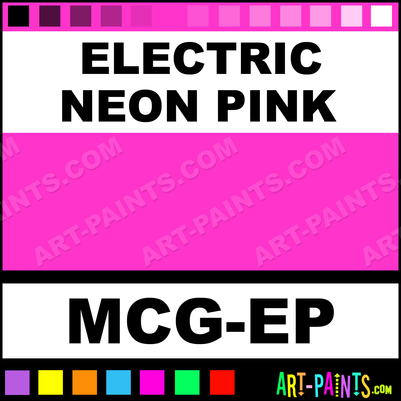 Electric Neon Pink Glitter Body Face Paints MCG EP Electric Neon