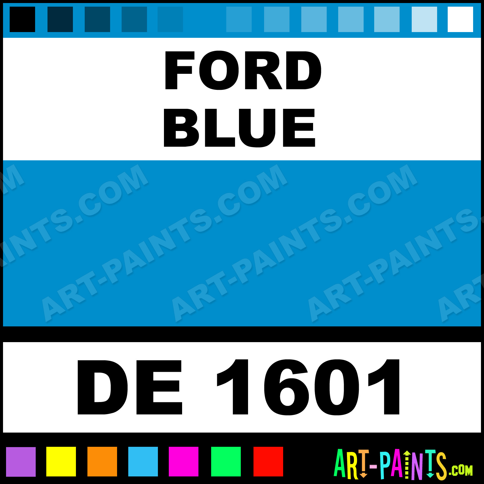 Ford Blue Engine Enamel Paints DE 1601 Ford Blue Paint Ford Blue