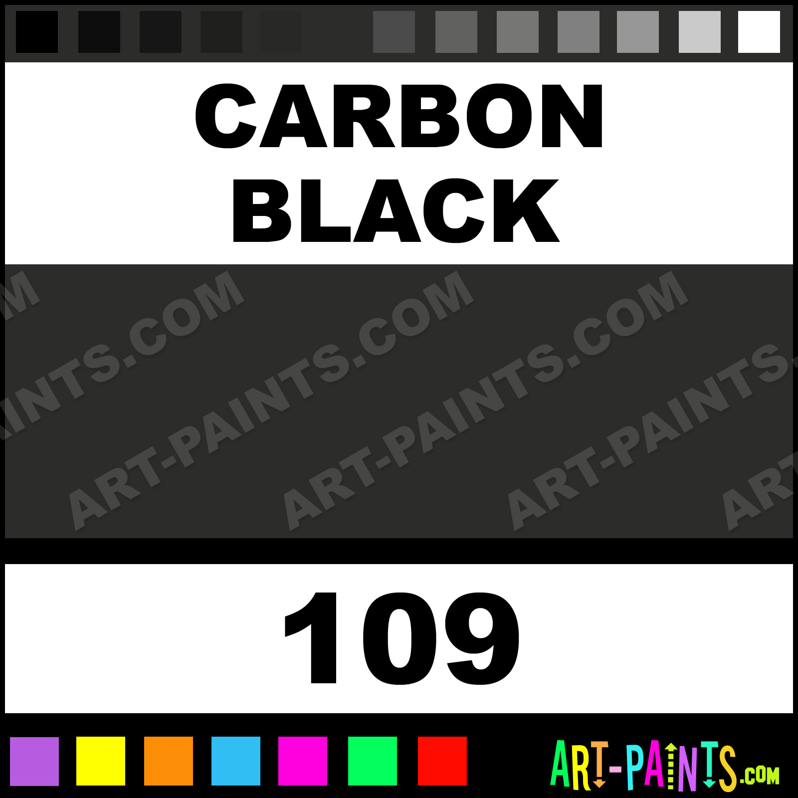 Carbon Black Artists Metal and Metallic Paints - 109 - Carbon Black ...